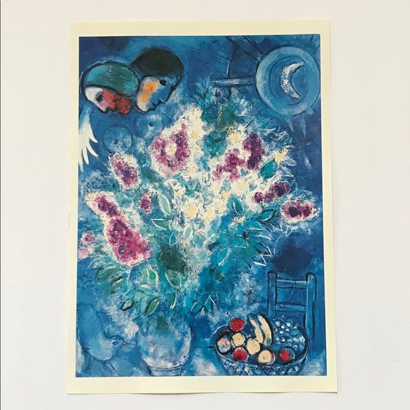 Marc Chagall | Other | Still Life With Flowersposter By Marc Chagall ...